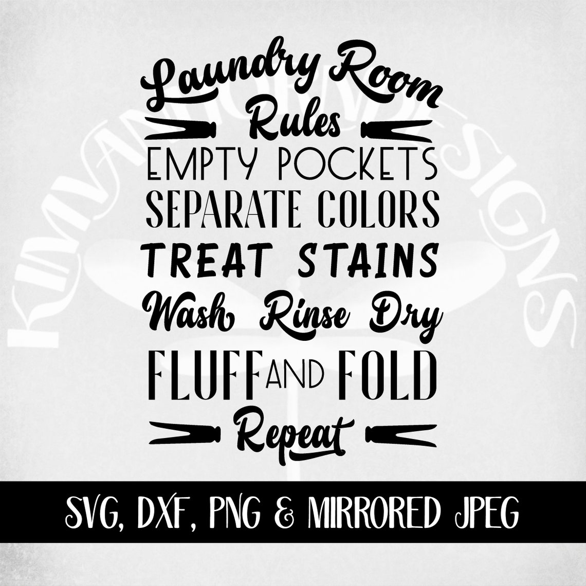 Laundry Room Svg Laundry Room Rules Home Decor Svg Dxf Png - Etsy