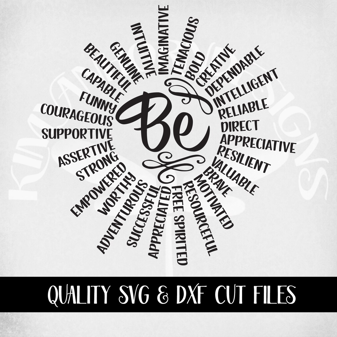 Affirming Words Svg, Be Affirmation Sun, Positive Words Svg, Motivating ...