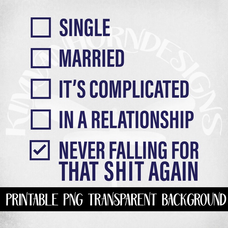 Funny Relationship Status SVG: Adult Humor Cut Files (digital Download ...