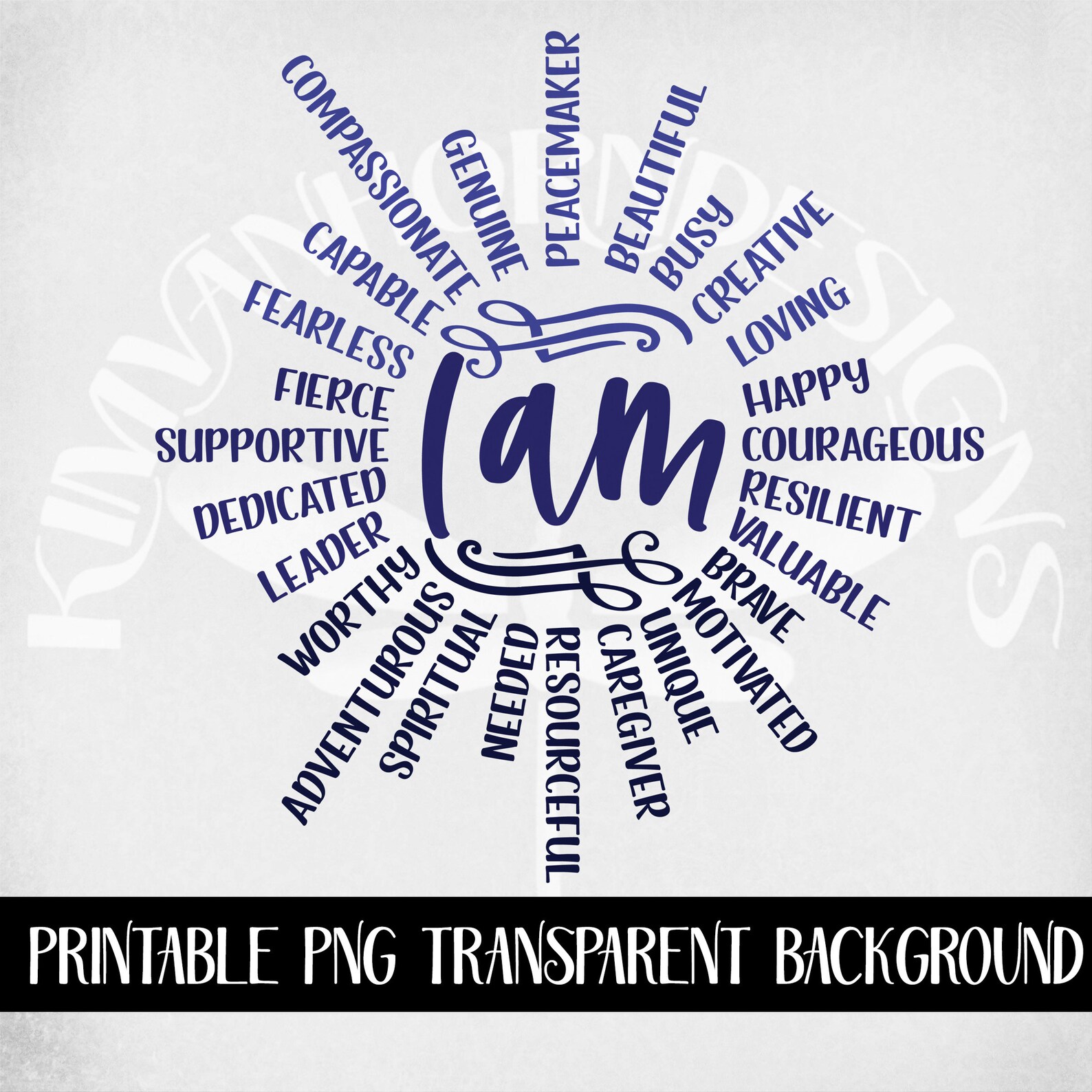 Affirming Words Svg I Am-affirmation Sun Positive Words Svg - Etsy