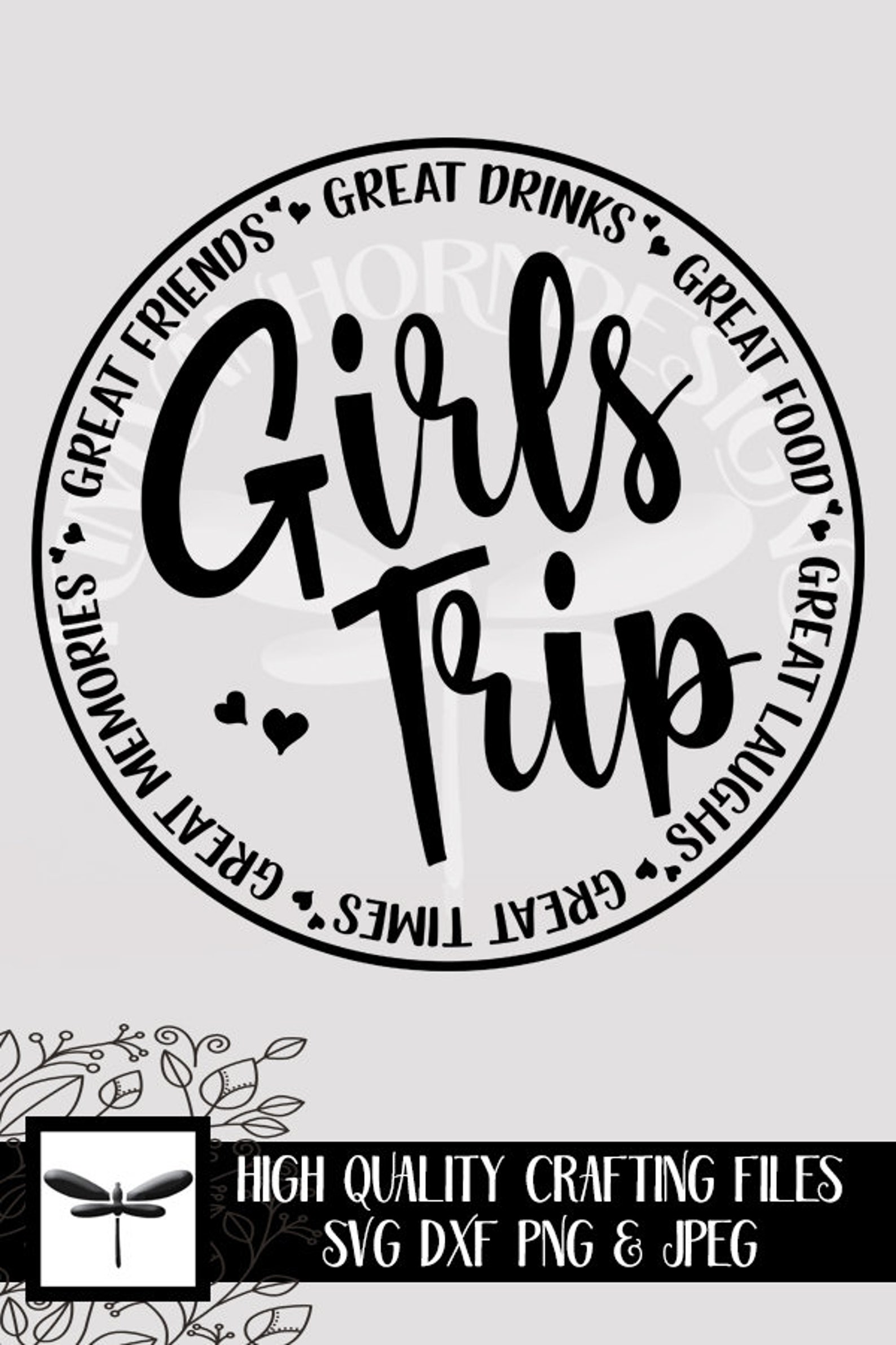 Girls Trip Single Layer Svg and Dxf Cut Files. Printable Png - Etsy