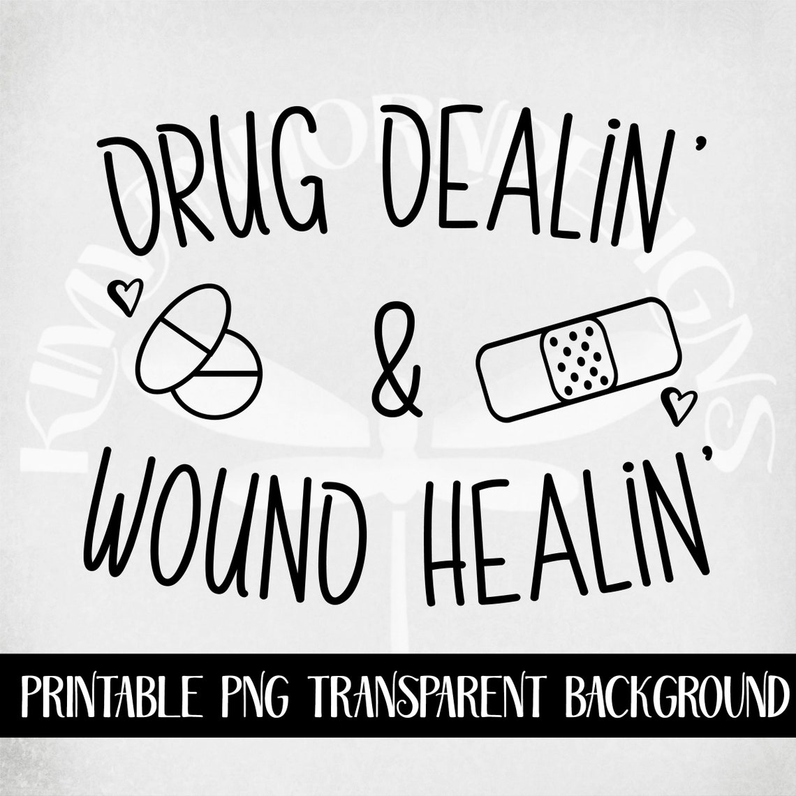 Drug Dealin' and Wound Healing Wound Care Nurse Svg and Dxf Cut Files ...
