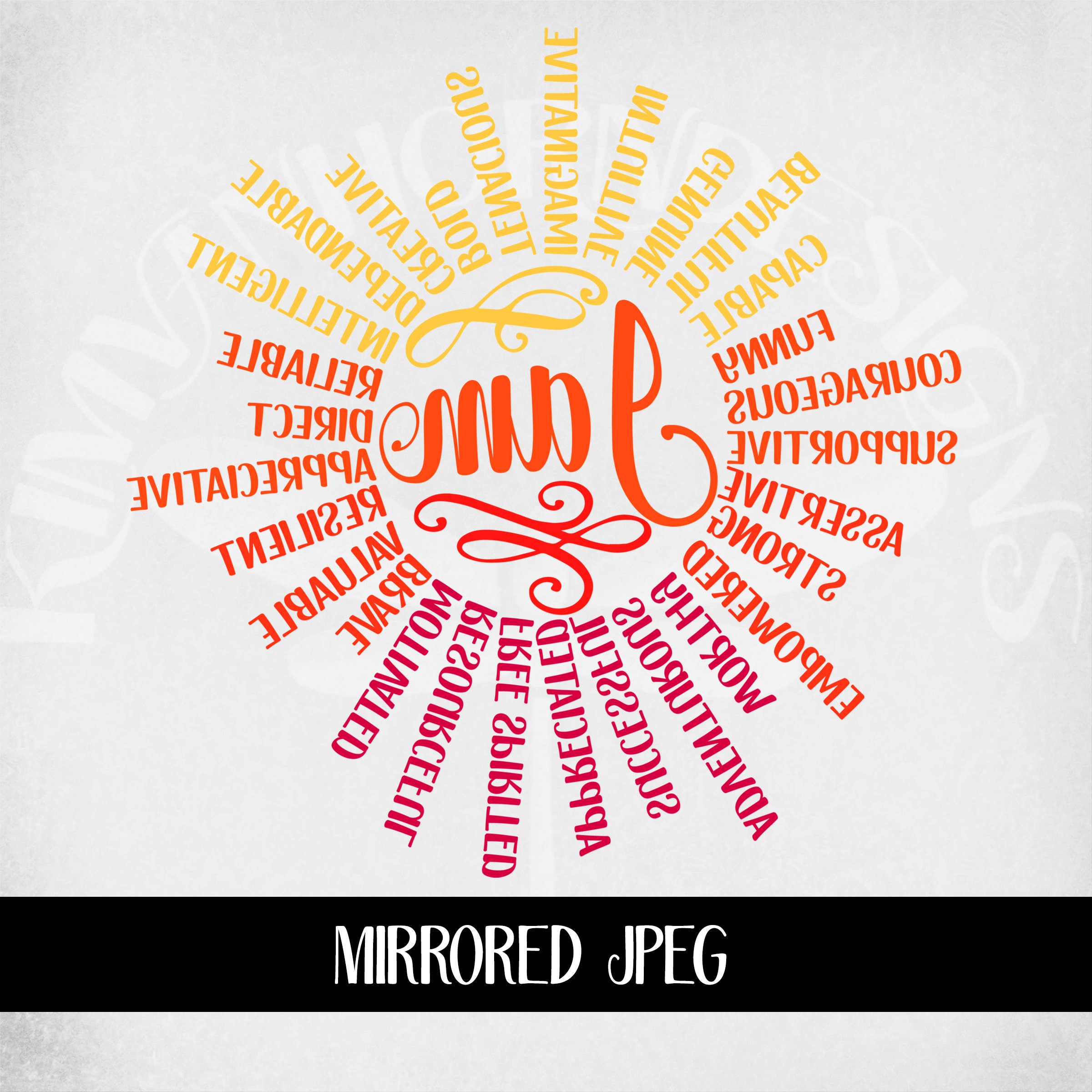 Affirming Words Svg I Am-affirmation Sun Positive Words Svg - Etsy Ireland