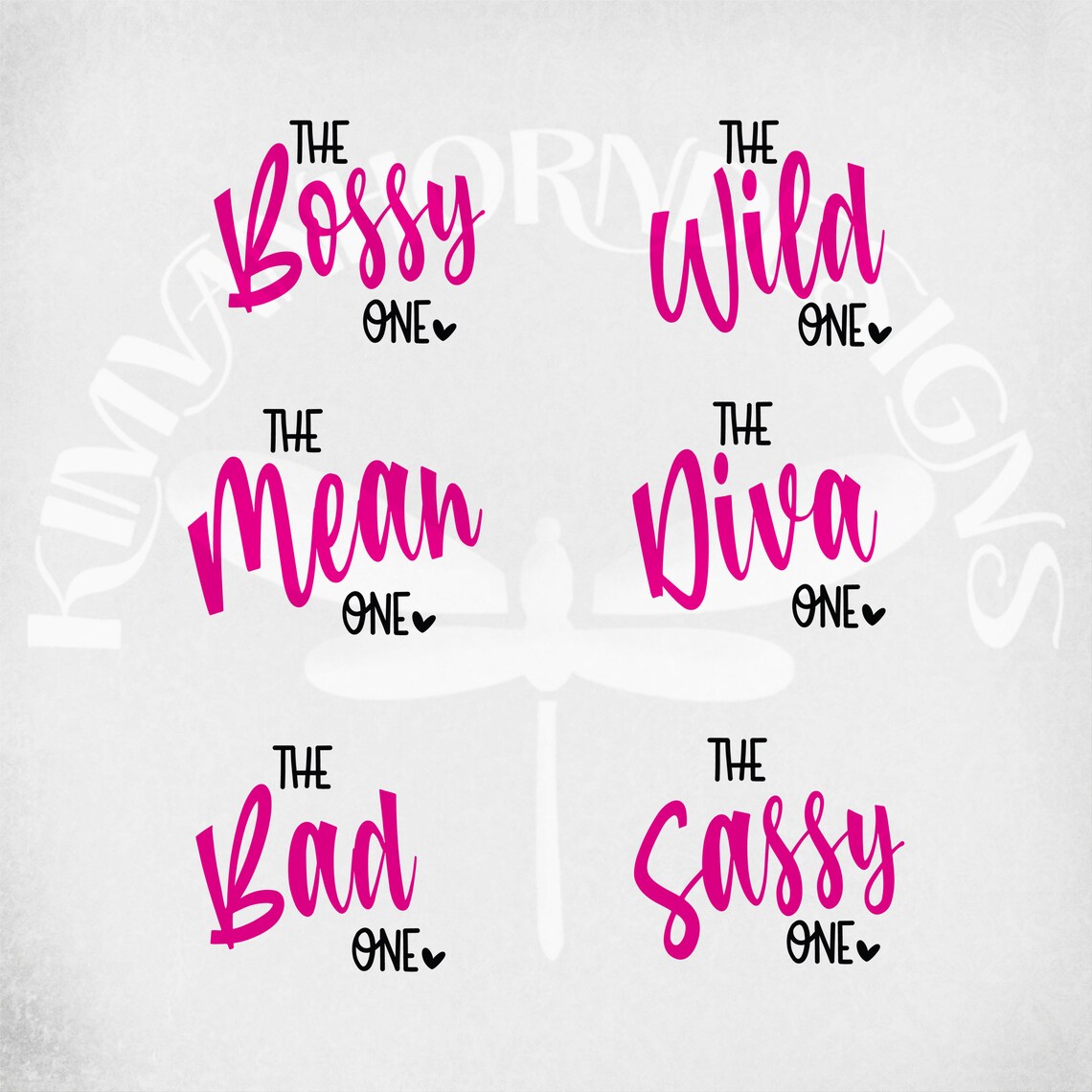 Matching Best Friends Svg and Dxf Cut Files ONLY the Bossy | Etsy