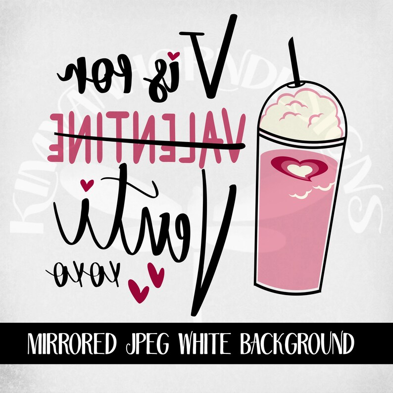 Funny Coffee Svg, V is for Venti Svg, Valentine Svg and Dxf Cut Files ...