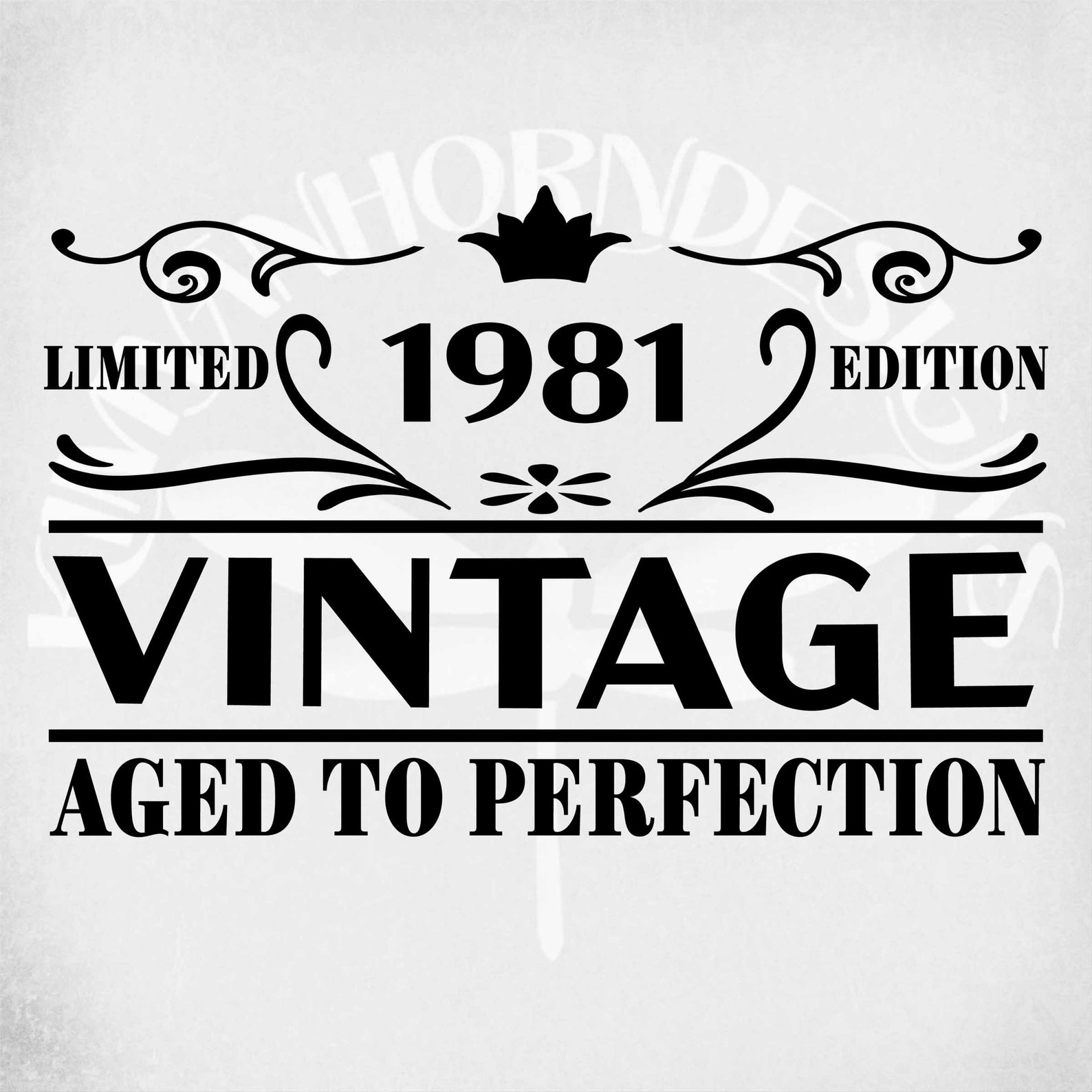 Vintage 1981 Svg, Birthday Svg, Limited Edition, Cut Files, Printable ...