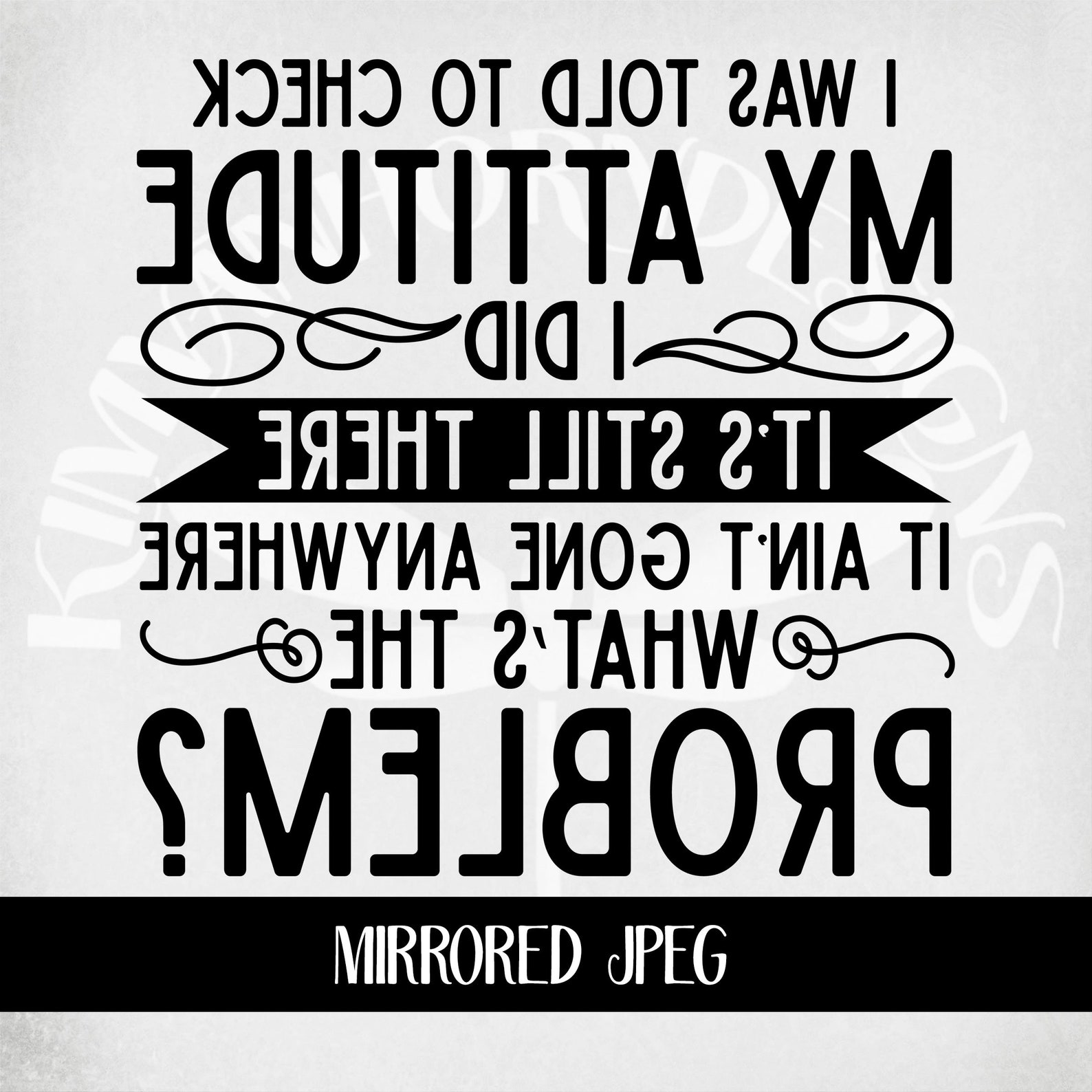 Attitude Problem Svg & Dxf Cut Files Adult Humor Svg Funny - Etsy