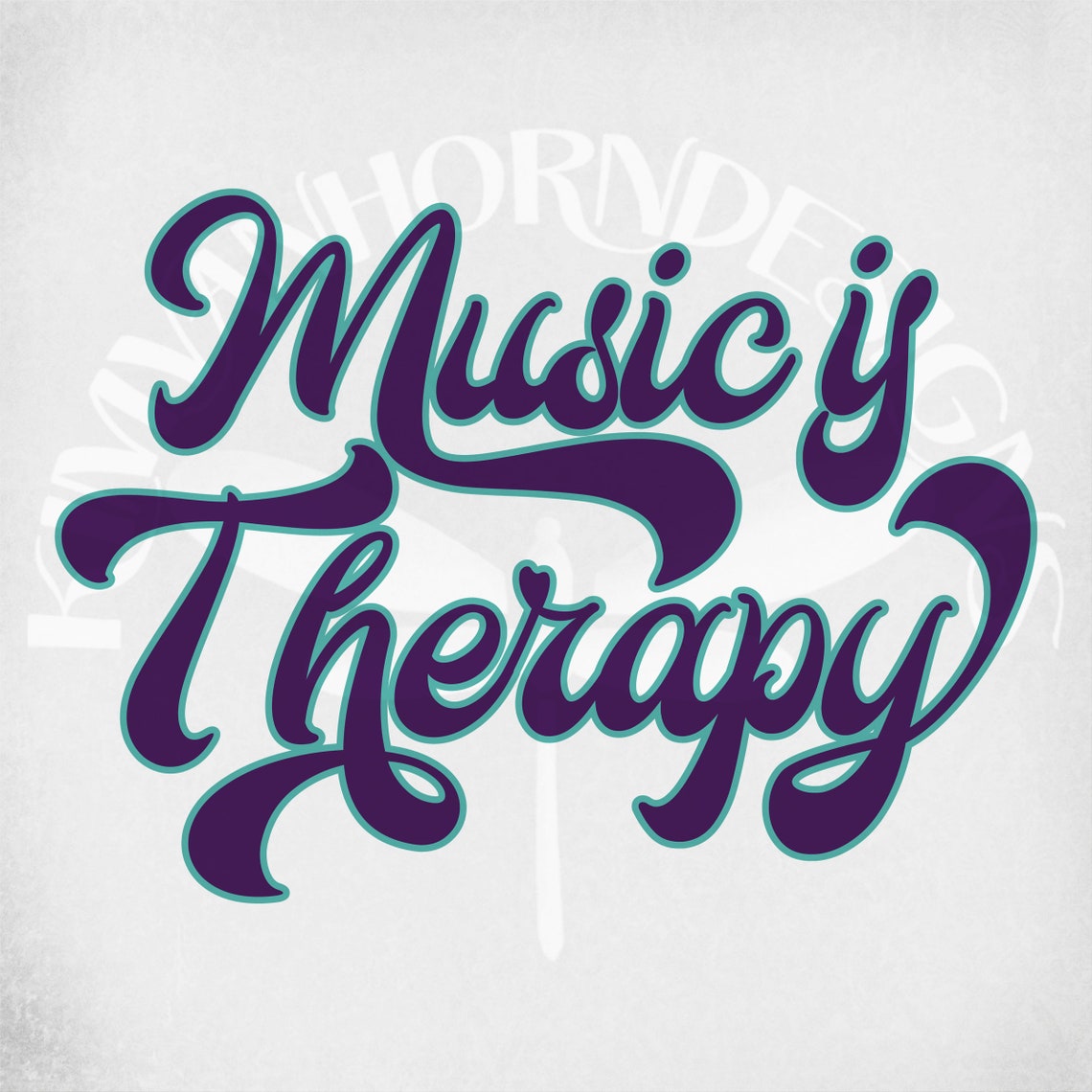 Music is Therapy Svg and Dxf Cut Files Printable Png and | Etsy