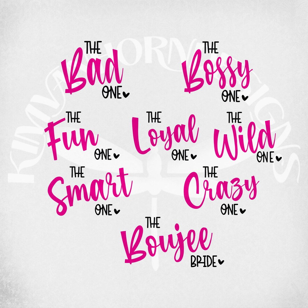 Matching Best Friends Svg and Dxf Cut Files ONLY the Boujee - Etsy