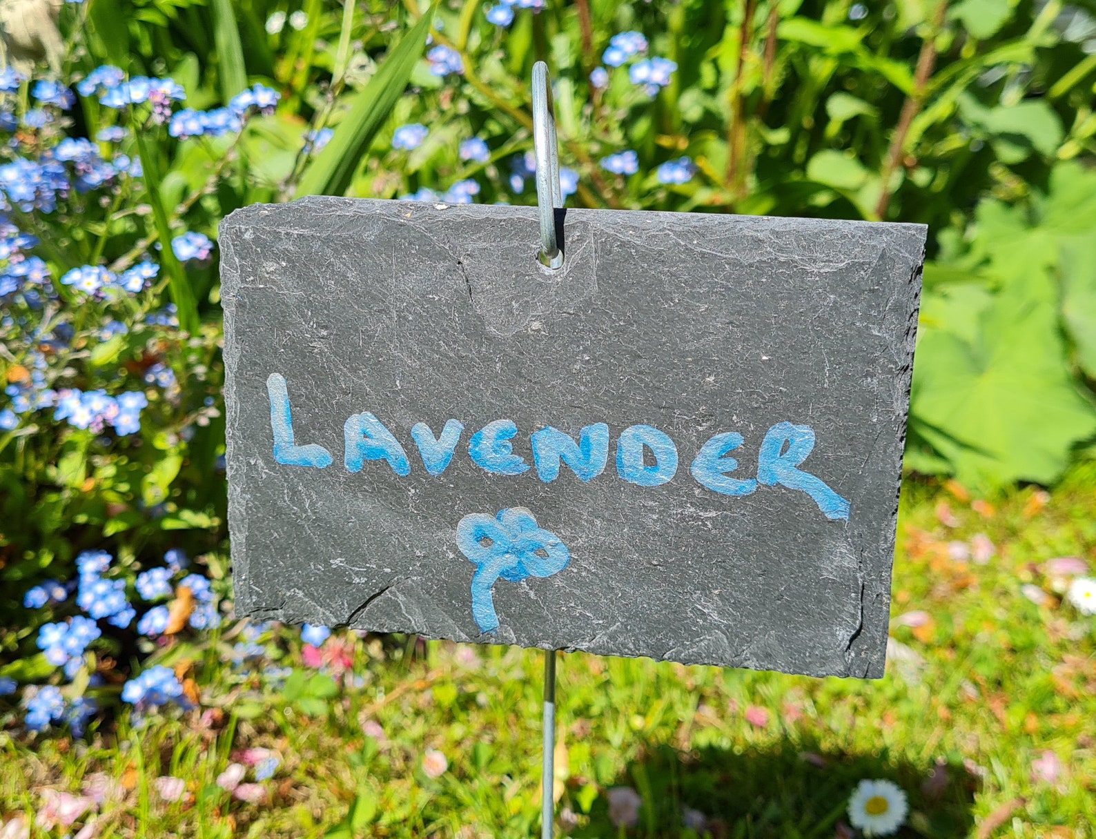 Slate Hanging Plant Name Tags Labels Tag Plant Markers Garden - Etsy