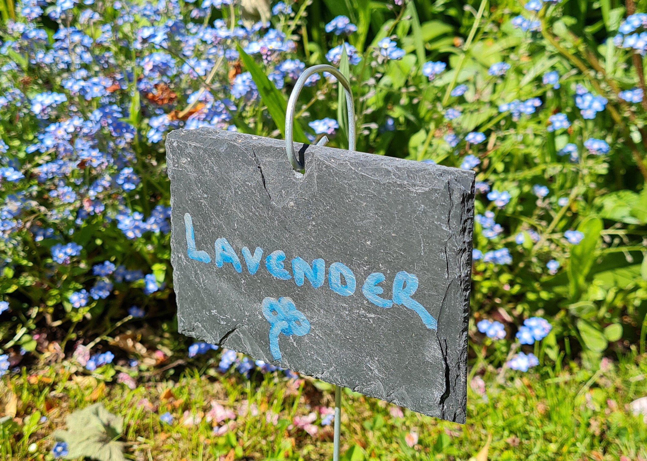 Slate Hanging Plant Name Tags Labels Tag Plant Markers Garden | Etsy