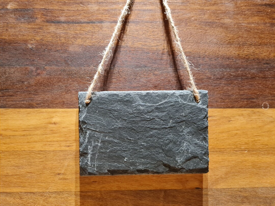 Natural Slate Chalk Marker Black Board Sign Label 12cm X 8cm - Etsy UK