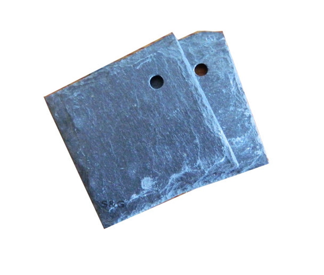 4cm X 4cm Natural Slate Garden Plant Markers Labels Gift Price Tags ...