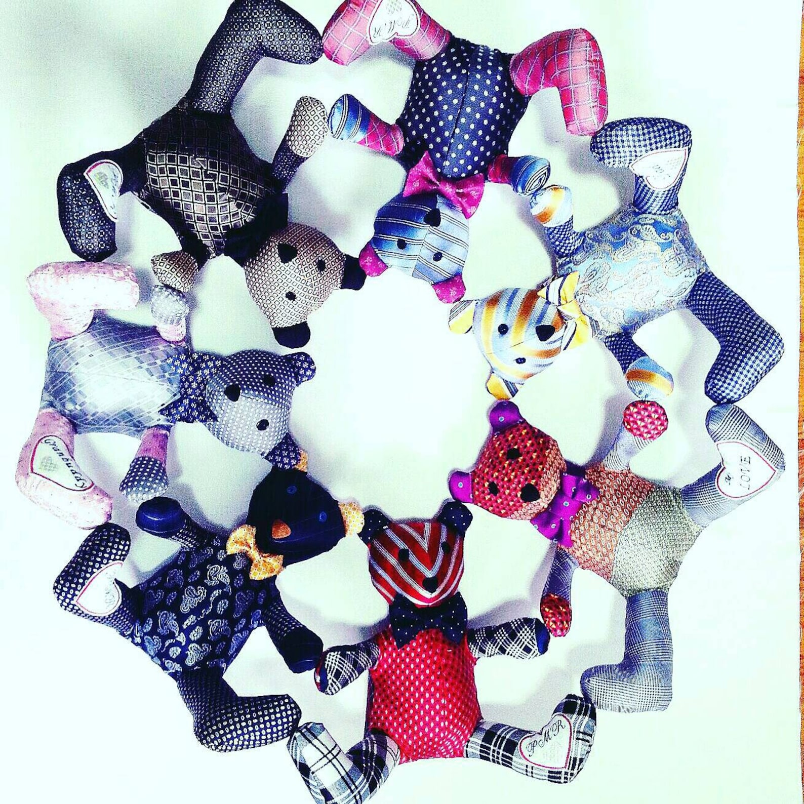 Personalized Memory Bear (made From Ties), Custom Order, Monogrammed - Etsy