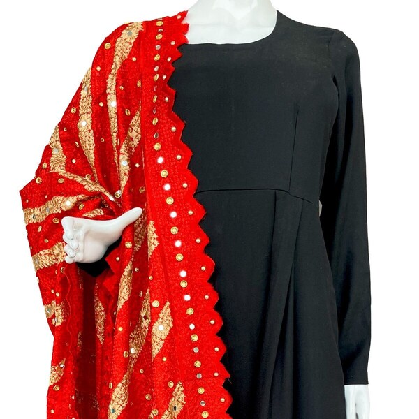 Bridal Red Dupatta - Etsy