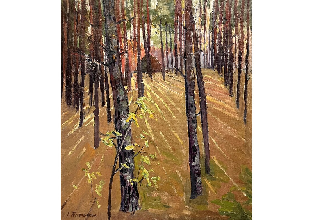 Vintage Original Oil Painting on Canvas by Ukrainian Artist L ...