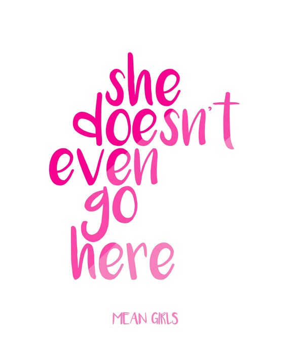 Mean Girls Art Printable | Etsy