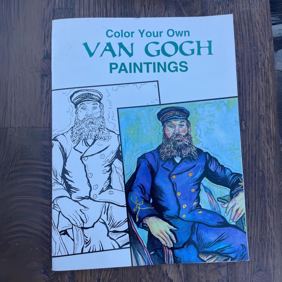 Color Your Own Van Gogh Paintings Coloring Book - Etsy