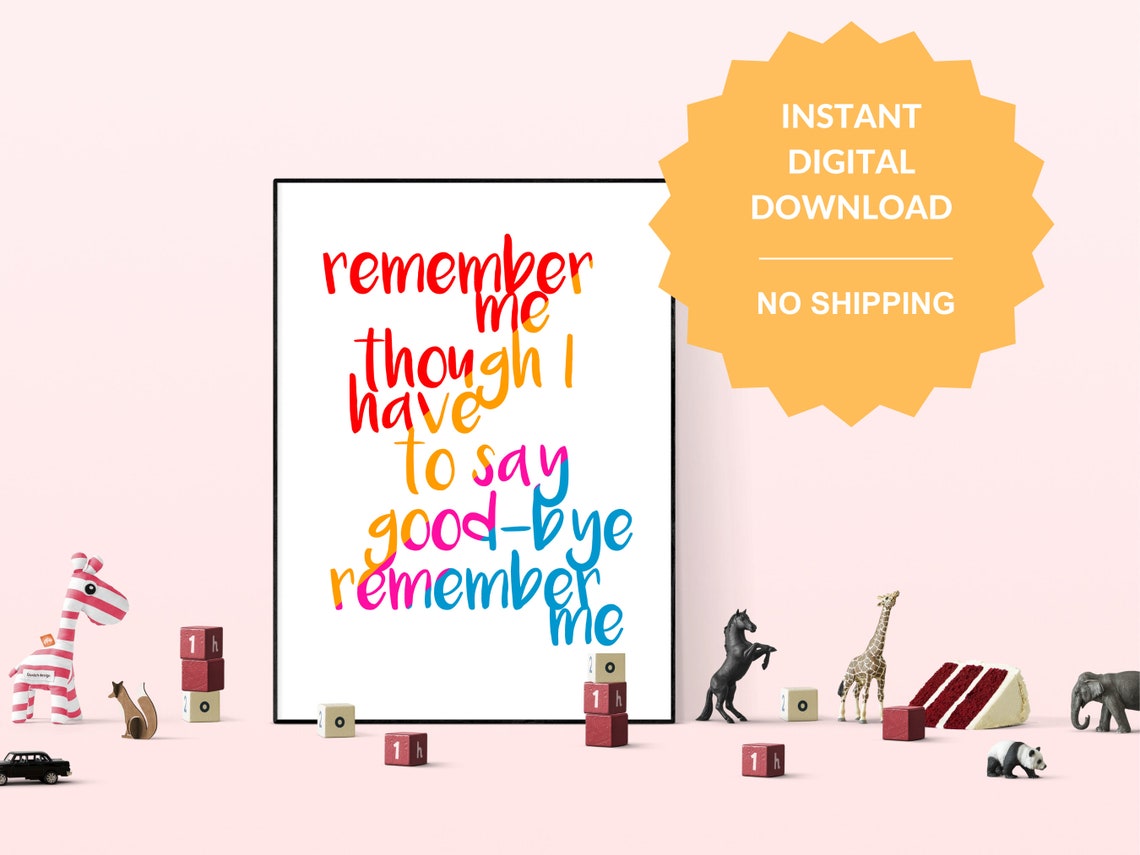 Printable Coco Lyrics Digital Print 8x10 - Etsy