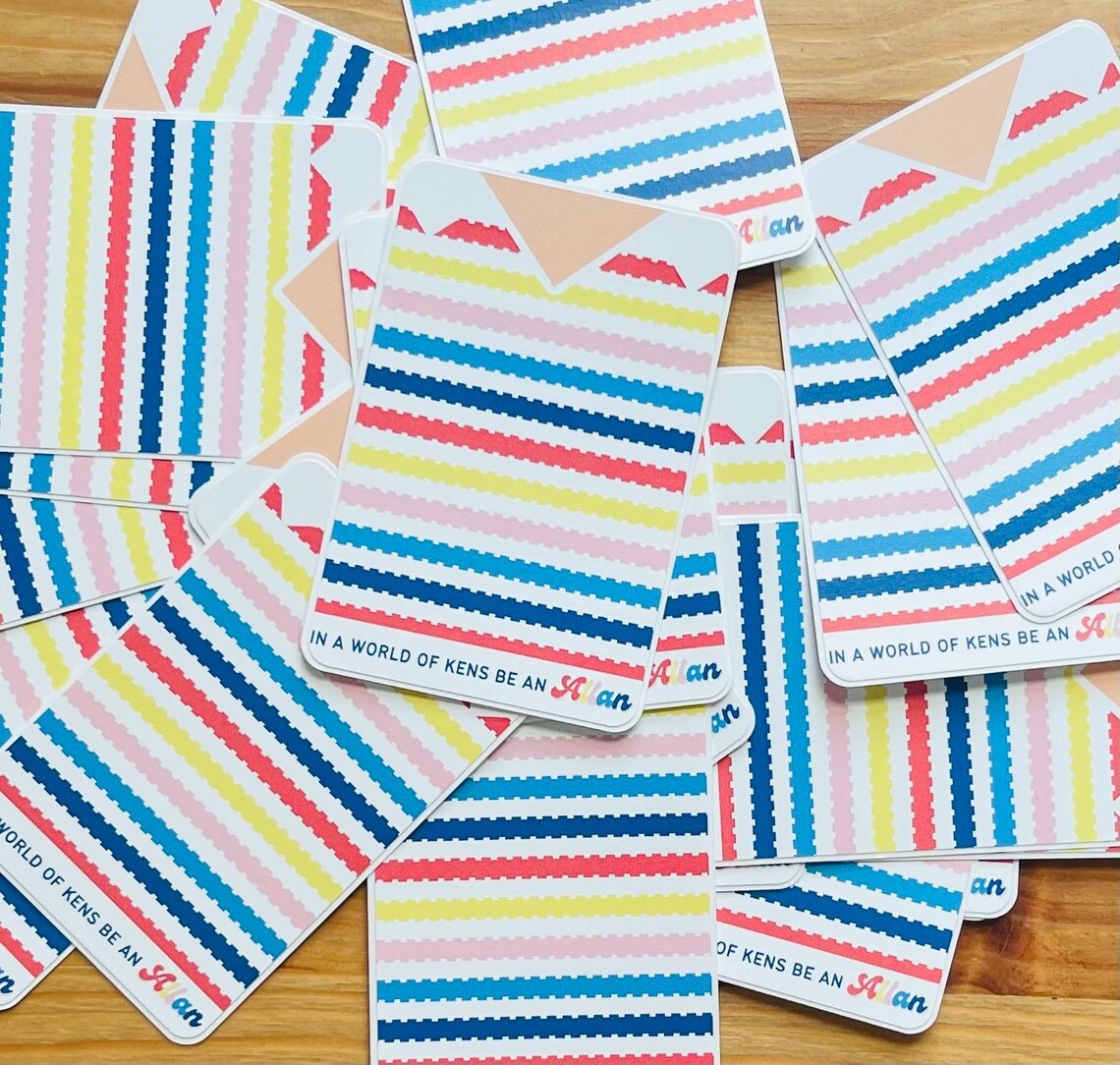 Allan Barbie Matte Vinyl Sticker 3 - Etsy