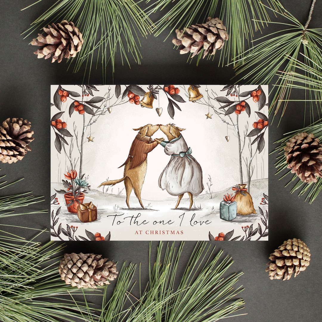 To the One I Love Christmas Card, Boyfriend Card, Girlfriend Christmas ...