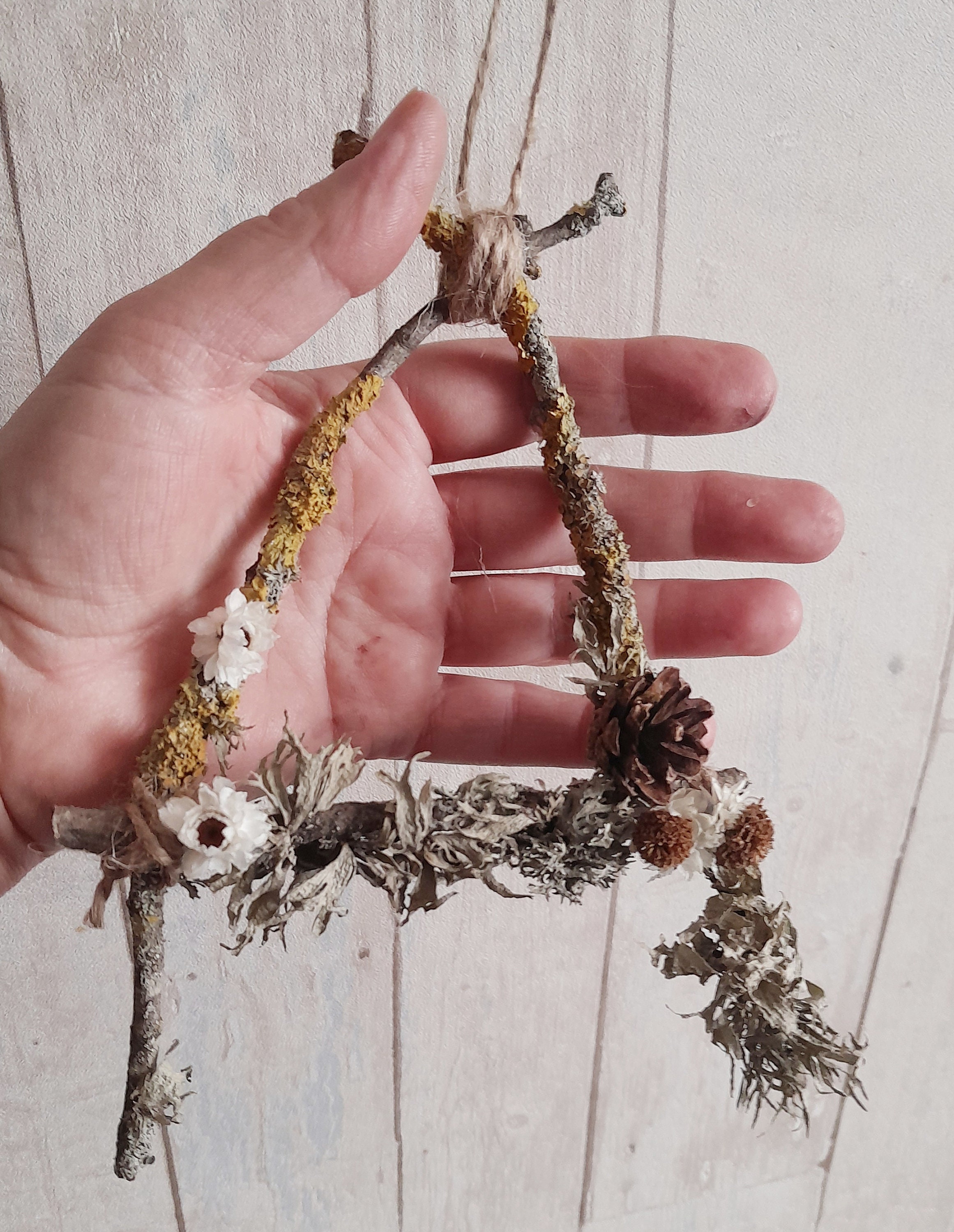 Rustic Twigs Letter, Moss Covered and Pinecones Twig Hanging Letter ...