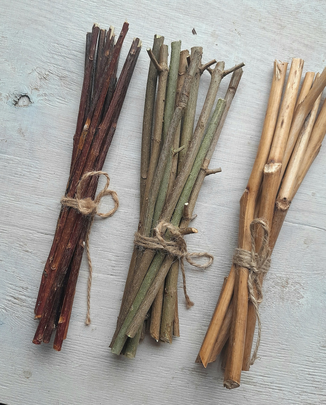 Decorative Wood Sticks Set for Decor and Craft, Rustic Natural Craft ...