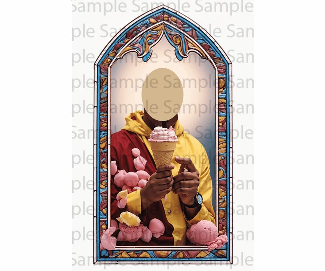 Ice Cream Saint Prayer Votive Candle Template - Etsy