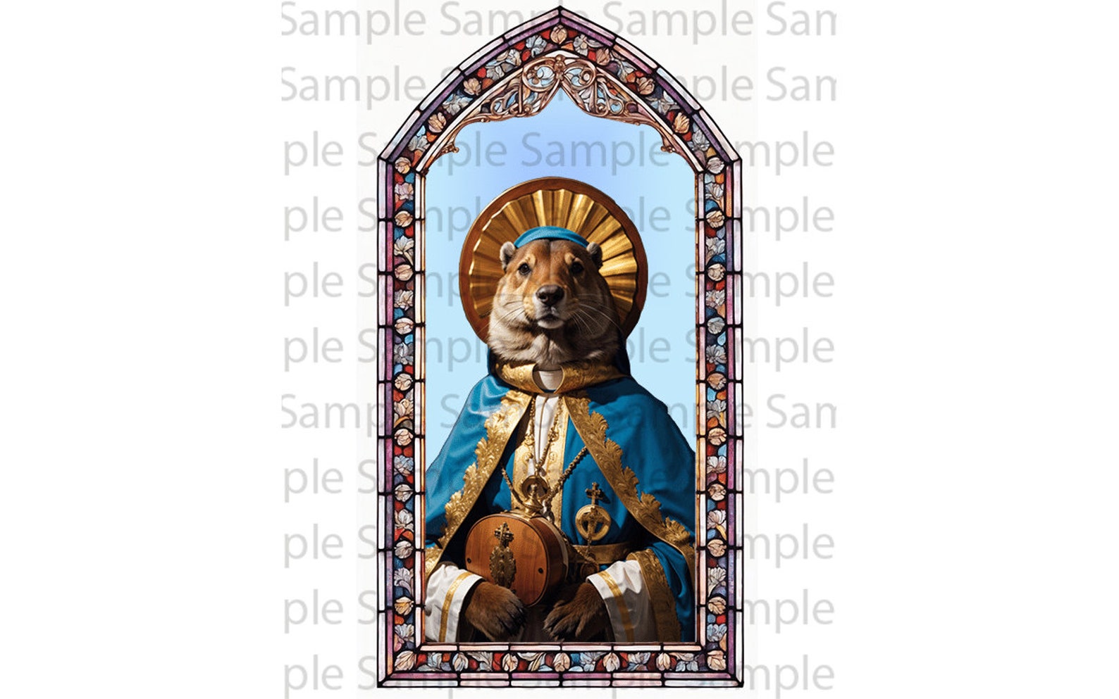 Beaver Priest Saint Prayer Votive Candle Printout - Etsy