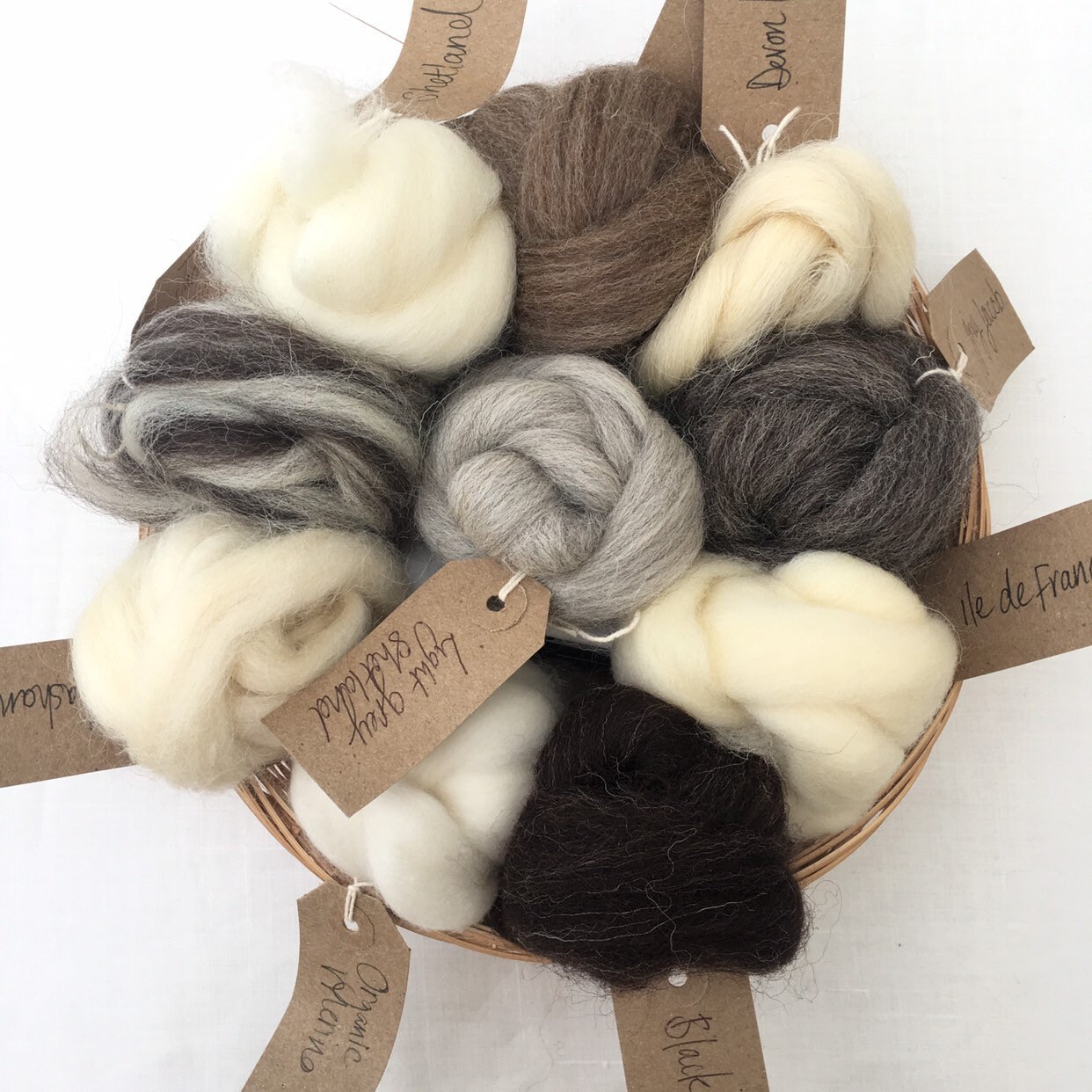 Wool Tops Roving Selection Pack / 10g Samples of 5 or 10 | Etsy UK