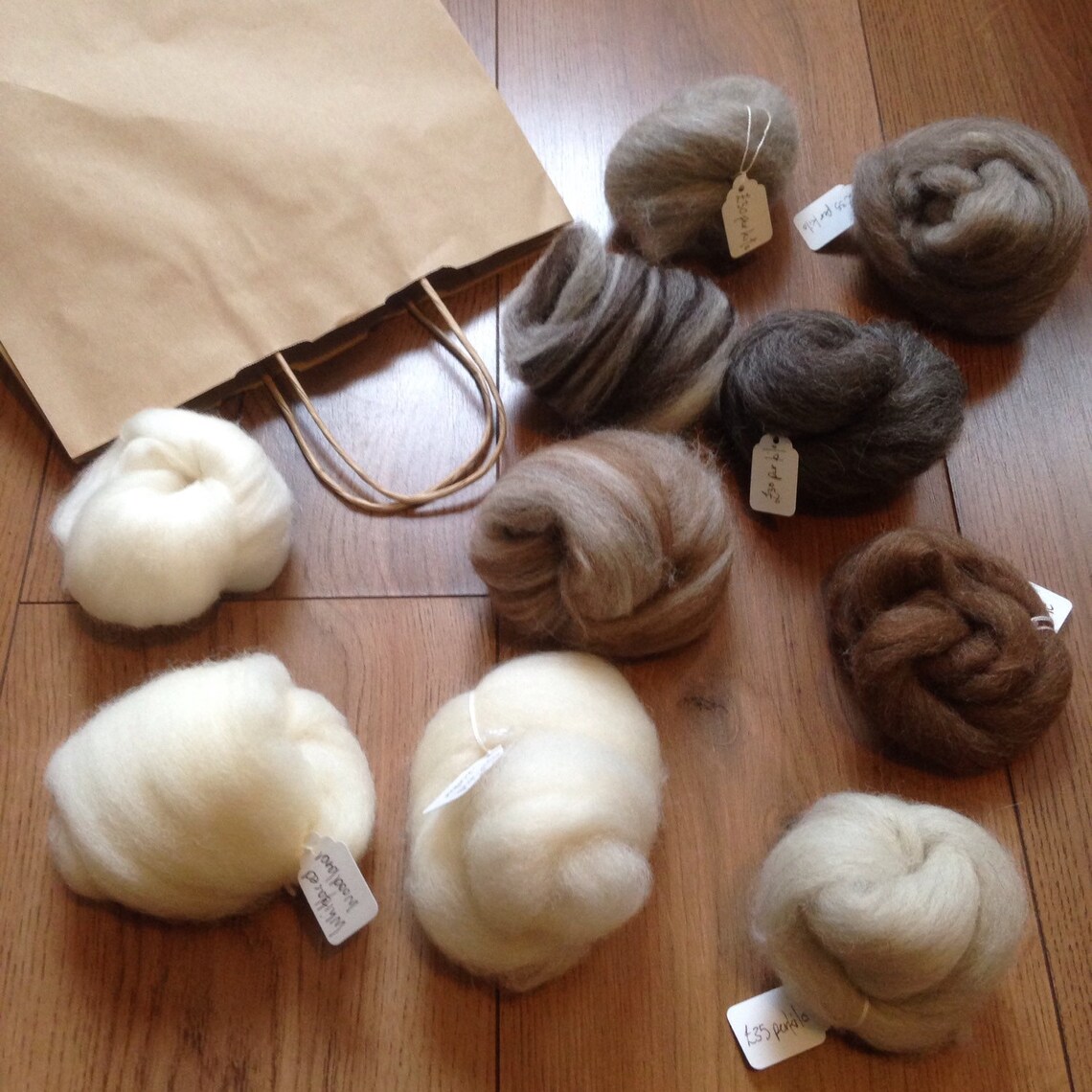 Wool Tops Roving Selection Pack / 10g Samples of 5 or 10 | Etsy