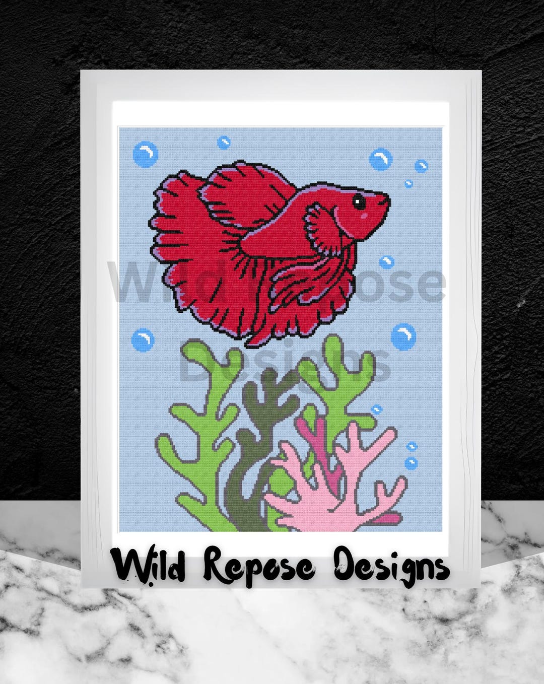 Betta Fish Crochet Pattern 192x240 - Etsy