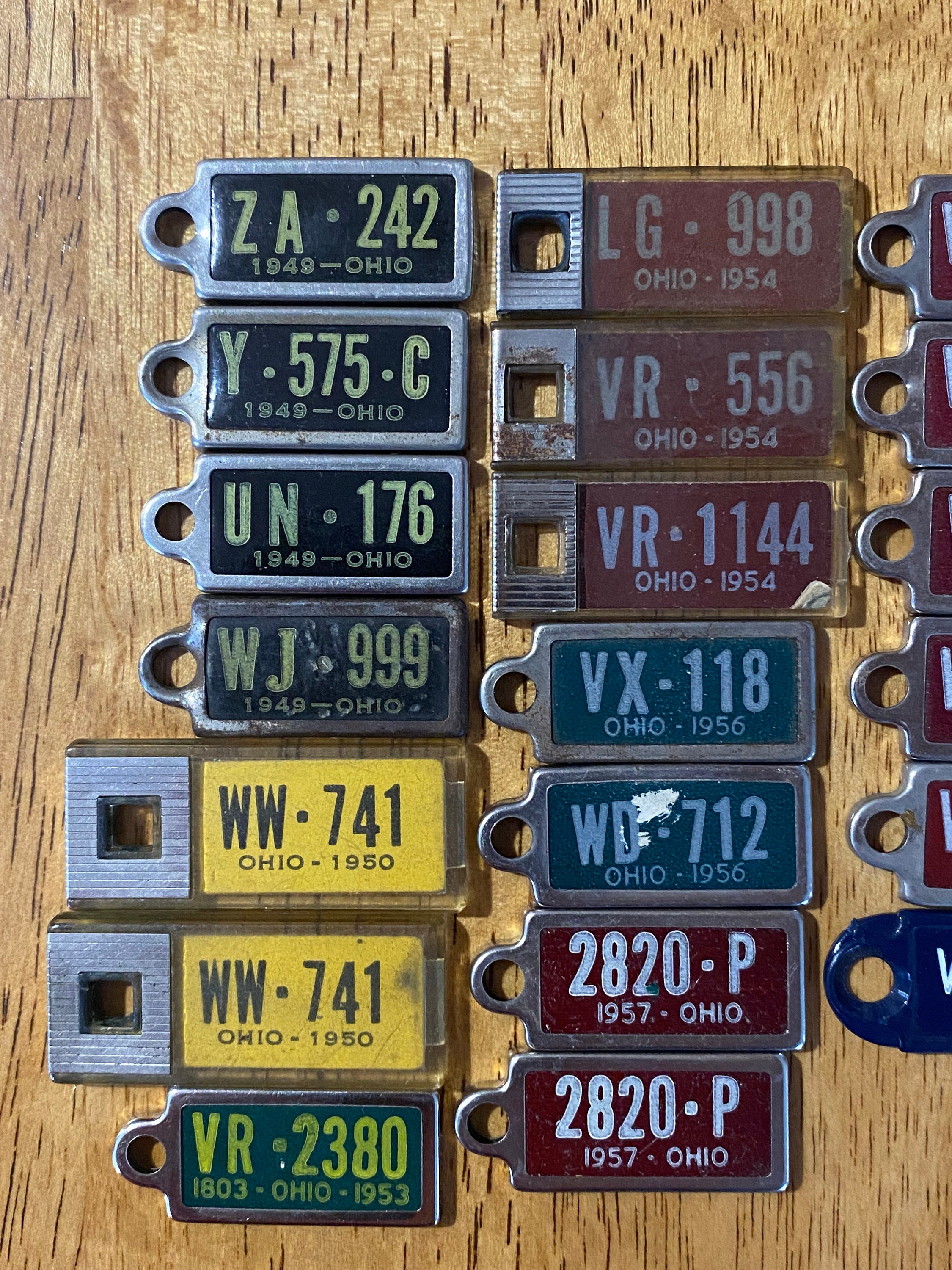 Ohio License Plate Keychain, 1949-1971, DAV, Disabled American Veterans ...
