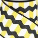 Stripe Yellow and White With Black Ric Rac Wired Ribbon, Stripe Ribbon ...