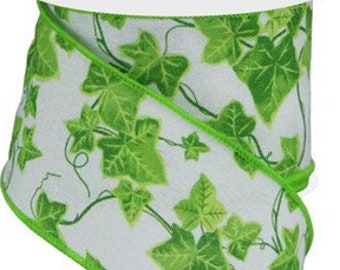 Clover Green Royal Burlap Wired Ribbon, Wired Ribbon, 1.5 X 10 Yard ...