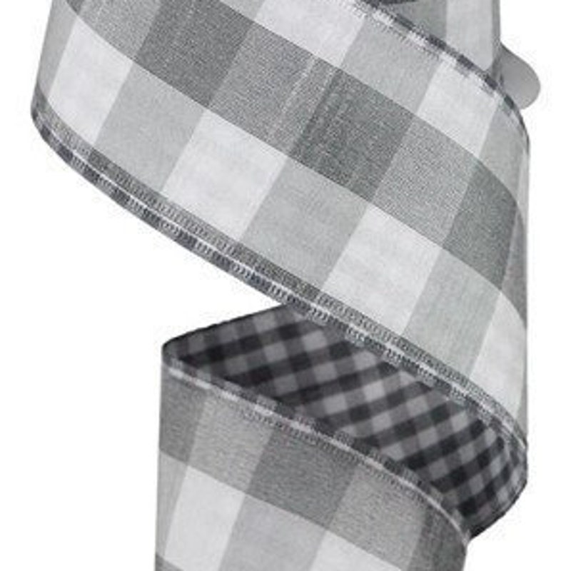 Gray Plaid Ribbon - Etsy