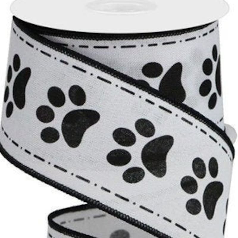 Paw Print Ribbon - Etsy