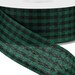 Gingham Check Emerald Green/black Wired Ribbon 1.5" X 10 Yards ...