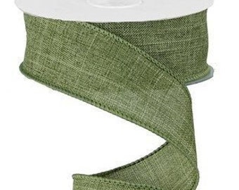Clover Green Royal Burlap Wired Ribbon, Wired Ribbon, 1.5 X 10 Yard ...