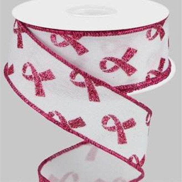 Cancer Ribbon Wreath - Etsy