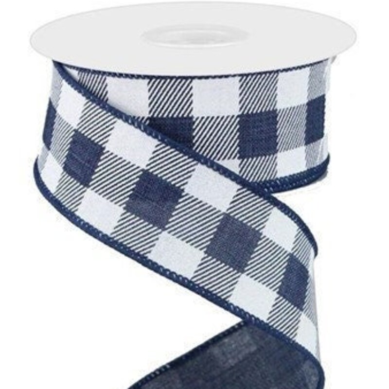 Plaid Wired Ribbon - Etsy