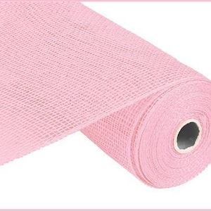 Light Pink Poly Burlap Mesh 10 Inch, Poly Burlap Mesh, Mesh for Wreaths ...