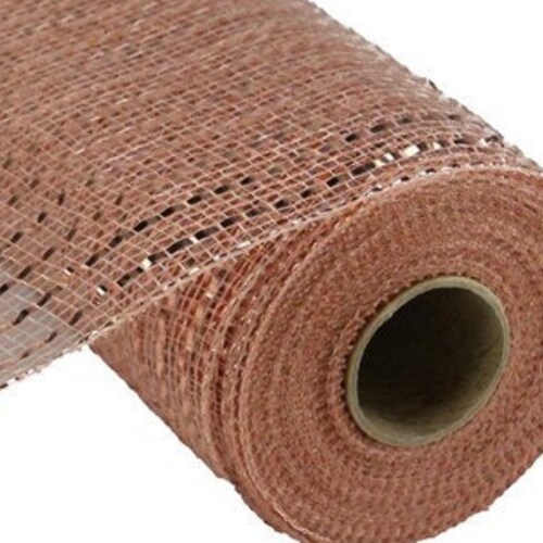 Rose Gold Ombre 10 Wide Poly Deco Metallic Mesh Ribbon - Etsy