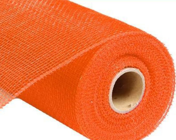 Orange Deco Mesh 10 Inch, Orange Deco Mesh, Deco Mesh for Wreath, 10" X ...