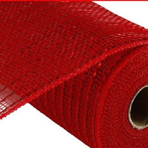 Red Deco Mesh 10 Inch Red Deco Mesh Deco Mesh for Wreaths - Etsy