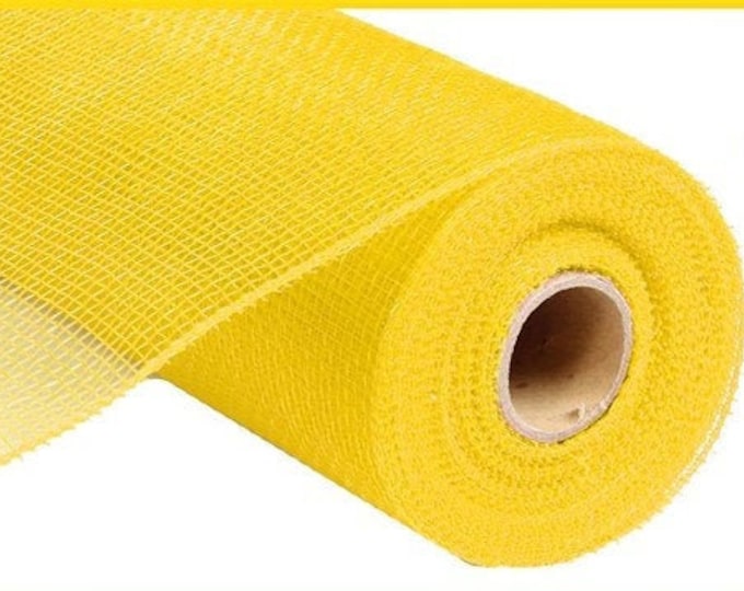 Yellow Deco Mesh 10 Inch, Yellow Deco Mesh, Deco Mesh for Wreaths, 10 ...