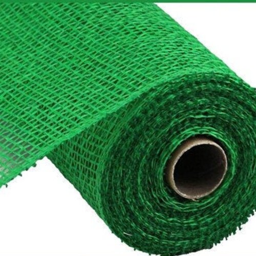 Emerald Green Poly Burlap Mesh 10 Inch Poly Burlap Mesh Poly - Etsy