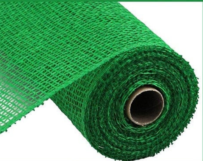 Emerald Green Poly Burlap Mesh 10 Inch, Poly Burlap Mesh, Poly Burlap ...