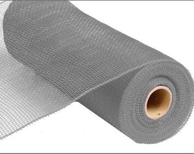 Light Grey Deco Mesh 10 Inch Grey Deco Mesh Deco Mesh for | Etsy