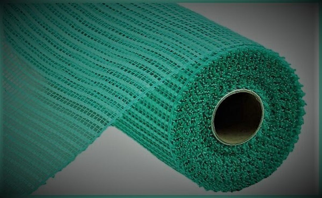 Light Teal Horizontal Wide Stripe Mesh 10 Inch, Wreath Mesh, Deco Mesh ...